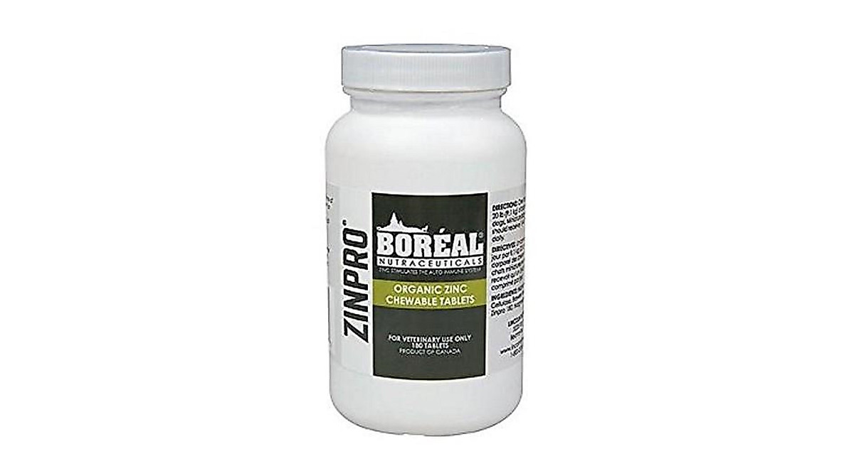 Boreal Organic Zinc Tablets for Dogs & Cats - 180 Chewables