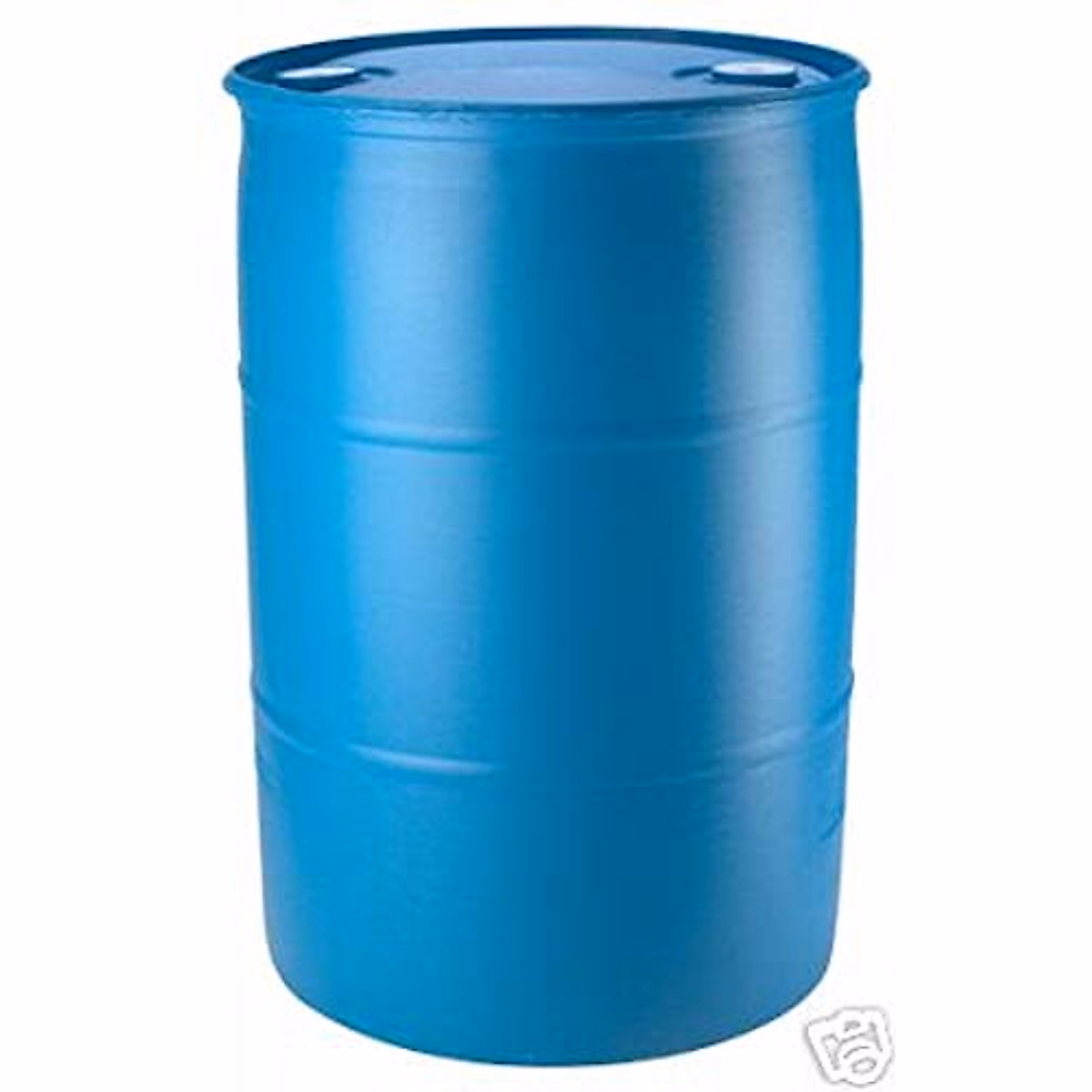 55 Gallon Blue Water Barrel | Solid Mold |2 Inch Bung Holes, Good for Long Term Drinking Water Use | BPA Free