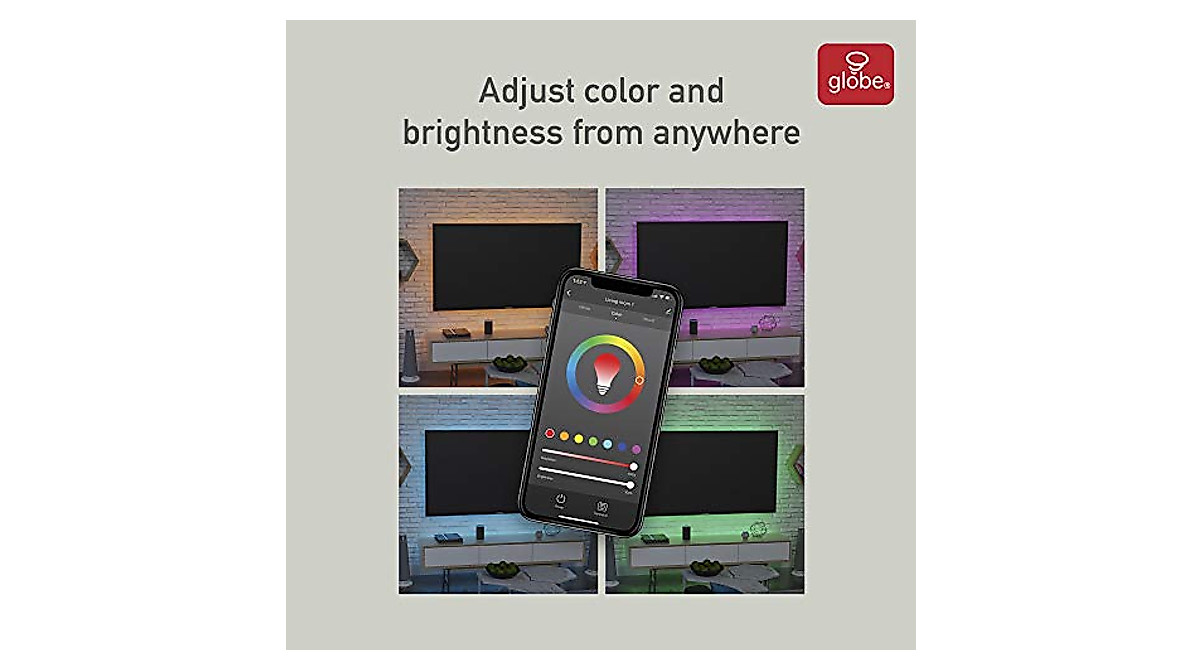 Globe Electric 50115 Smart LED Strip Light - Multicolor, App & Voice ...