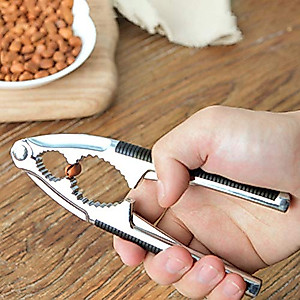 DOITOOL Multitools Nut Shell Opener Nut Crackers Walnut Chestnut Clip Peeler Walnut Plier Heavy Duty Shell Seafood Walnut Opener Tool with Non-Slip Handle for Almonds Hazelnut Crab Opener Macadamia