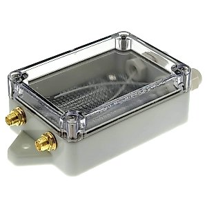 qBoxMini DIY IOT Enclosure Kit (Two SMAs), IOT Enclosure for Arduino MKR Feather ESP32 Cellular LoRa WiFi Board, Waterproof IP65 Enclosure with Glands, prototyping PCB and Two SMA connectors