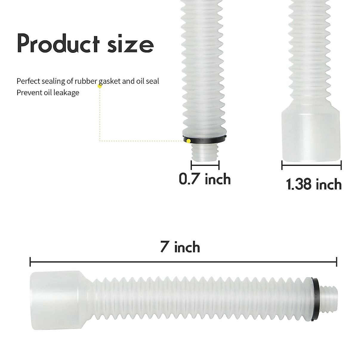 Generator Accessories Portable Oil Change Funnel fits for Yamaha Ef2000iSv2 EF2200iS Wen Generator 56200i 56203i 56235i Westinghouse WH2200iXLT Generac 7117 GP2200i Rainier R2200i