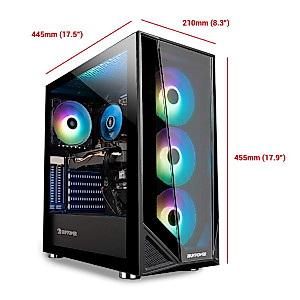 iBUYPOWER Pro Gaming PC Computer Desktop Trace 4 MR 165i (Intel i7-10700F 2.9GHz, AMD RX 580 8GB, 16GB DDR4 RAM, 480GB SSD, 1TB HDD, WiFi Ready, Windows 10 Home)