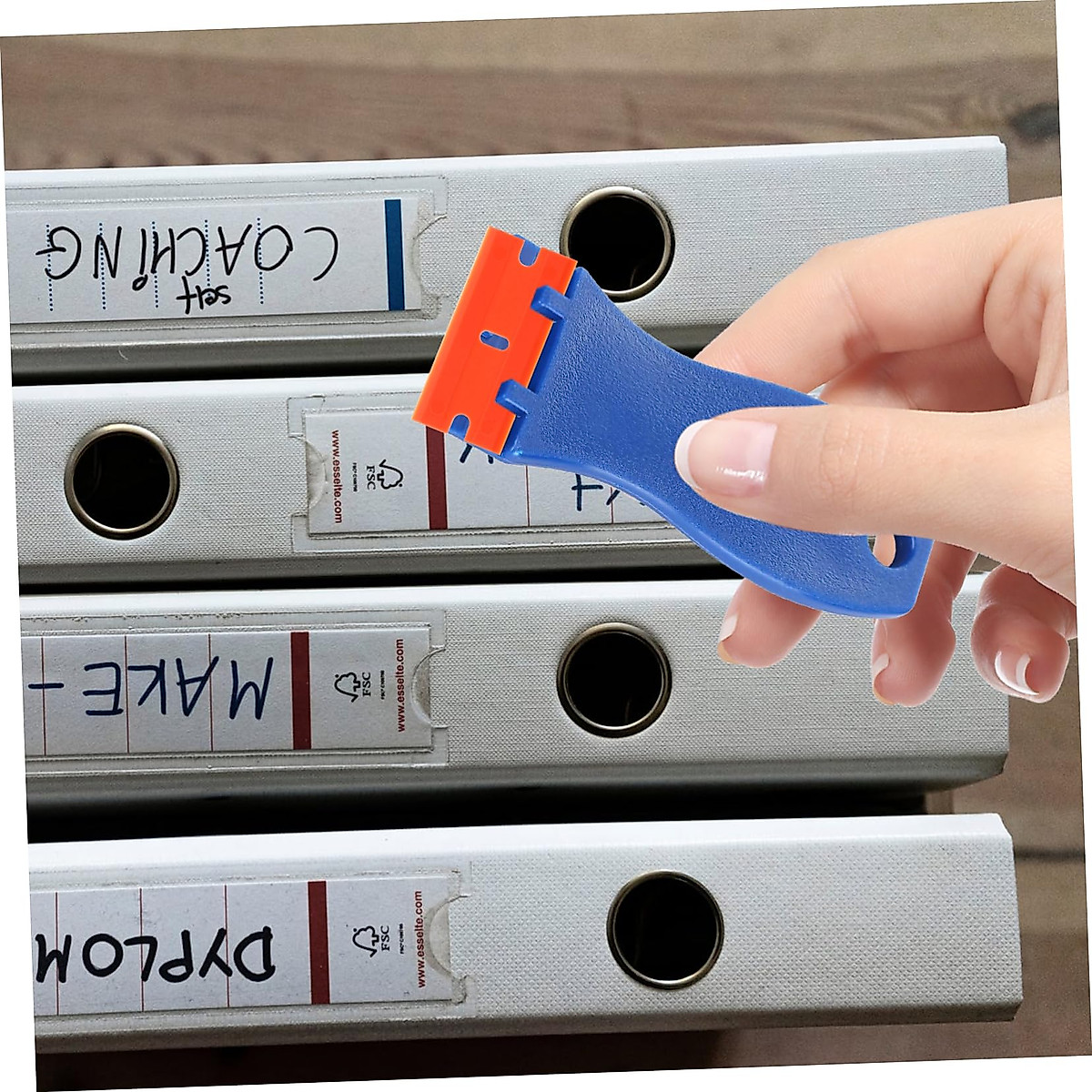 Cabilock 100pcs Scraper Blade Remover Scraper Shovel Blades Spatula Plastic Window Spatula Plastic Cleaning Scraper Sticker Remove Scraper Window Spatula Blades Sticker Removal Scraper