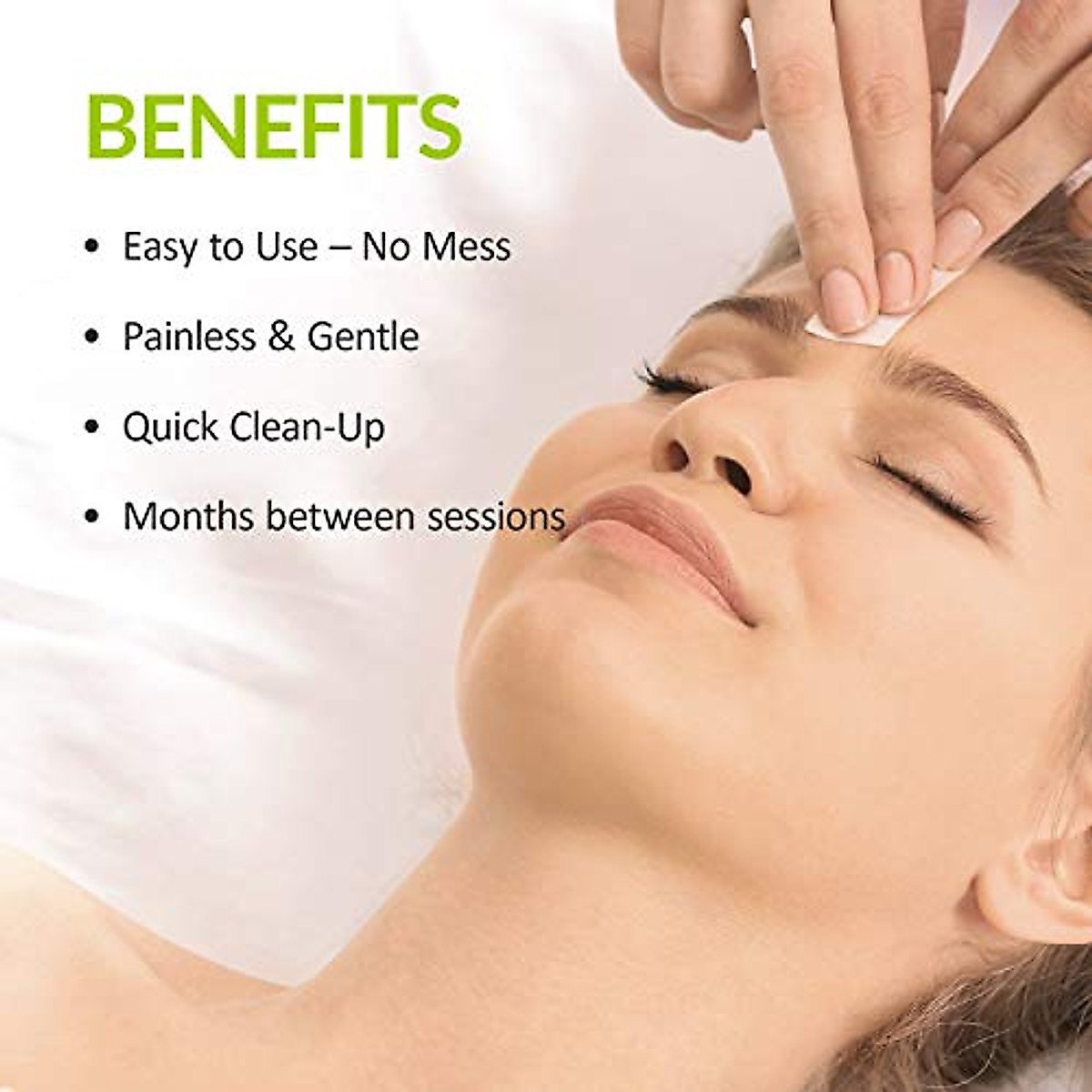 MOOM Face and Eyebrow Waxing Strips for Women with Natural Soothing Chamomile & Lavender Hair Waxing Strips with Vitamin E Finishing Oil – Perfect for Face & Bikini (20 Pre-Waxed Strips) 1 Pack