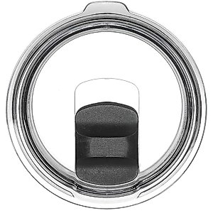 20 oz Magnetic Tumbler Lid for Compatible with YETI Rambler, Ozark Trail, Old Style Rtic and More, Magnetic Slider Switch Spill Proof Tumbler Cover (10/20oz Black 1Pcs)