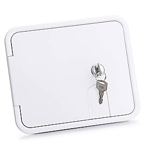 LCGP RV Access Door Electrical Cord Trailer Power Cord Cable Hatch Camper Hose Storage Door Compartment W 7-1/2 inch, H 6-1/2 inch