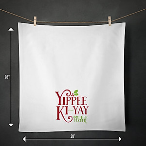RubiaRojo Yippee Ki Yay Holiday Flour Sack Kitchen Hand Towel