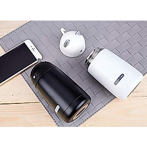 11.5oz Cute Cat Vacuum Insulated Cup Stainless Steel Mini Cartoon Water Bottle Travel Coffee Mug with Brush and Spoon Set Good for Cat Lovers