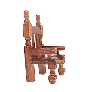 Susaniita - Wooden Chair for Nativity Set Size 1: Sized for Baby Jesus Figure 3 to 4 Inches Tall, Silla para Niño Dios - 5 in (H) X 2.5 in (W)