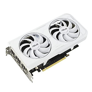 ASUS Dual NVIDIA GeForce RTX 3060 Ti White OC Edition Graphics Card (PCIe 4.0, 8GB GDDR6X Memory, HDMI 2.1, DisplayPort 1.4a, 2-Slot Design, Axial-tech Fan Design, 0dB Technology, and More)
