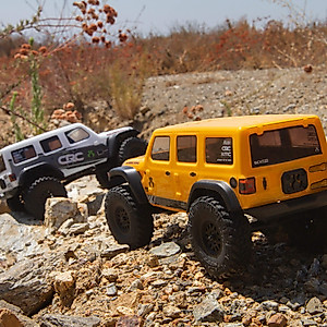 Axial RC Truck 1/24 SCX24 2019 Jeep Wrangler JLU CRC 4WD Rock Crawler Brushed RTR, White, AXI00002V2T1