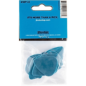 DUNLOP 1.0mm Blue Guitar Pick-12 Pack Tortex Standard (418P1.0)