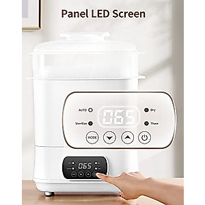 Baby Bottle Sterilizer,Electric Steam Bottle Sterilizer and Dryer,4-in-1 Baby Bottle Sanitizer,Universal Fit for All Baby Items,Breast Pump Accessories