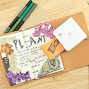 Phomemo M02 Pro Mini Printer- Bluetooth Thermal Photo Printer with 3 Rolls Colorful Sticker Paper, Compatible with iOS + Android for Plan Journal, Study Notes, Art Creation, Work, Gift