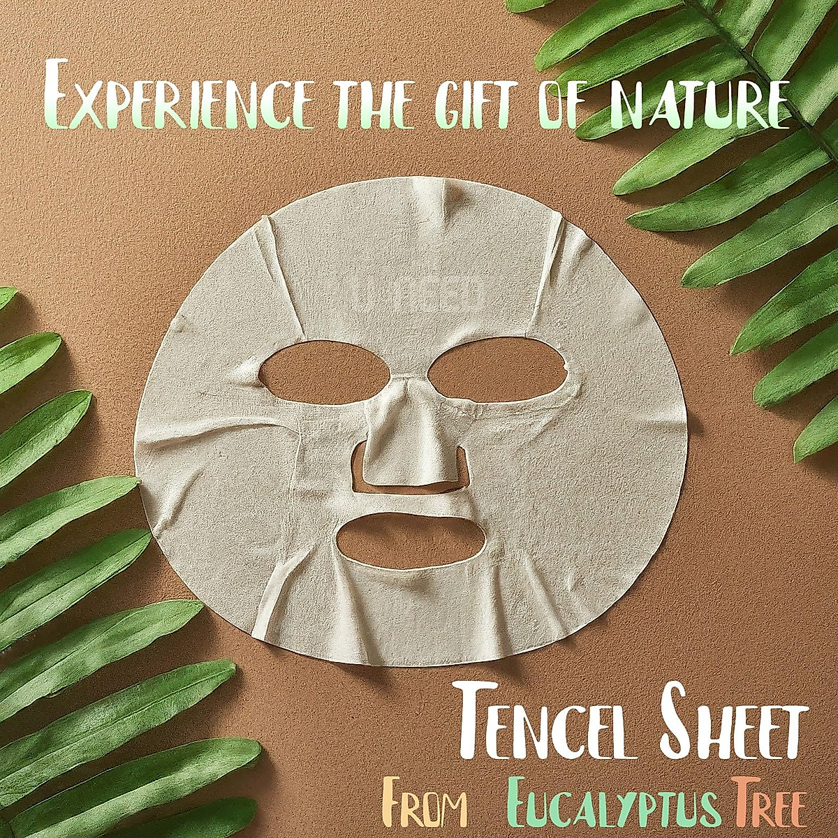 U-NEED 100 pcs Korean Face Sheet Mask (10 Types x 10 pcs) Natural Facial Mask Sheet | Tencel | Skin Care | Made in Korea | Moisturizing & Tightening | Pigment Balancing