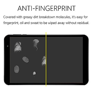 Transwon 2PCS Tempered Glass Screen Protector for Qlink Scepter 8 Tablet/Topsand M8 8 inch Tablet/Alcatel Joy Tab 2/ weelikeit F83W Tablet 8/ for Gateway 8 Inch Tablet Model GATA30812