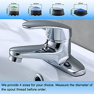 12 Pcs Cache Aerator, 5 Sizes Faucet Aerator Key Removal Wrench, Replacement Cache Aerator for Sink M16.5 18.5 21.5 24 mm Tap Aerators Flow Restrictor