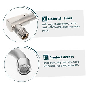 Generic Rocking Faucet Sink Faucet Kitchen Semi-Automatic Faucet Wall Mount Bathtub Faucet Single Hole Faucet Kitchen Metal Kitchen Water Faucet Bathtub Faucets Spigot Alloy to Rotate