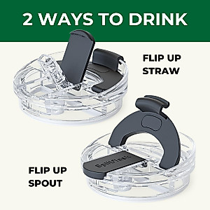 2-in-1 Hot & Cold Vacuum Insulated 30oz Tumblers, Stainless Steel Dual Chamber, Leak-Proof, BPA-Free, Fits Cup Holder, Travel Coffee Mug, Split Cup, 2 Drink, 2 Sides, Coffee & Water (Harper White)