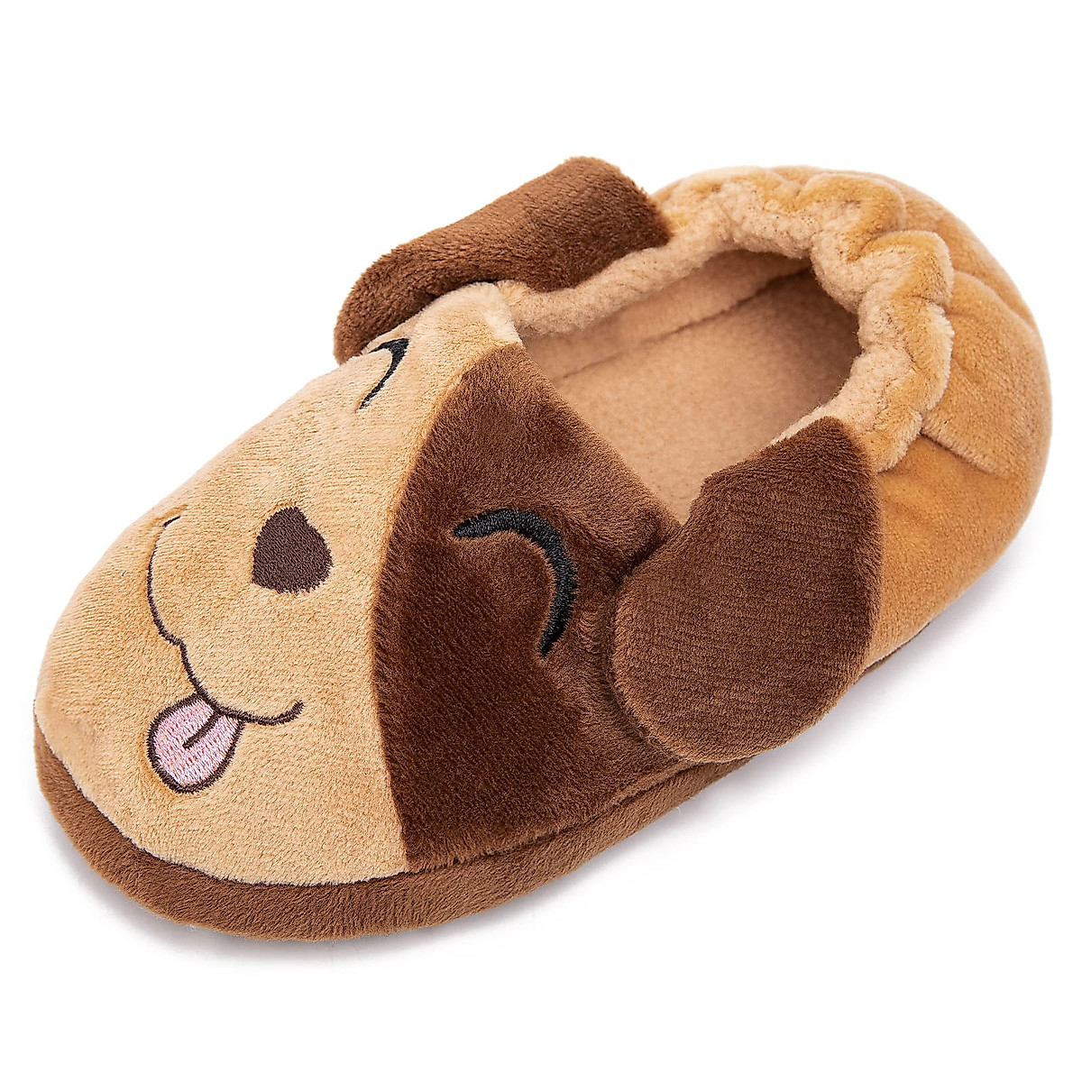 Knemksplanet Toddler Boys Girls Fuzzy Slippers Kids Cute Cartoon Unicorn Dinosaur Bunny Shoes Non-Slip Animals Fluffy Plush House Slippers Fur Lined Warm Indoor Bedroom Shoes