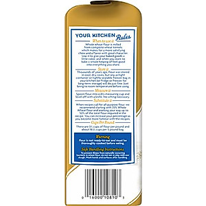 Gold Medal Premium Quality All Natural Whole Wheat Flour For Baking, 5 lb