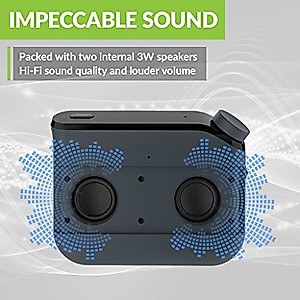 Avantree Roadtrip - Bluetooth Speaker & Wireless FM Transmitter Kit 2-in-1 for Cars with Hands-Free 6W Speakerphones, Built-in Mic, and Multipoint Cell Phone Connections