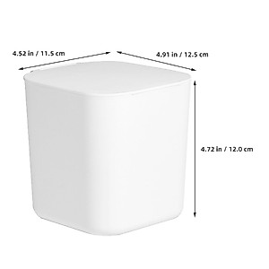 Luxshiny Laundry Pod Container with Lid Plastic Laundry Pod Holder Laundry Powder Dispenser Laundry Container for Laundry Room Decor White