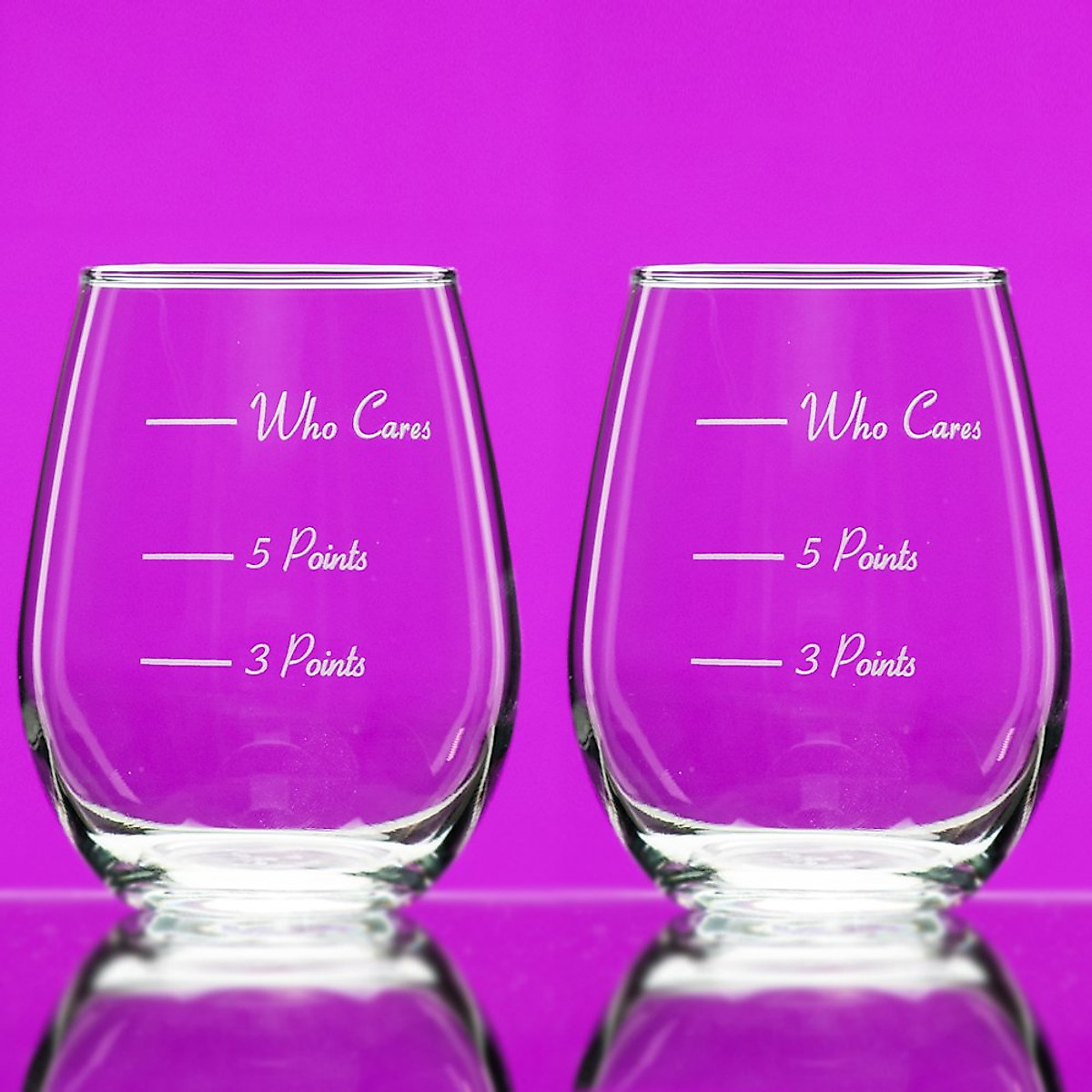 Caloric Cuvee The Points Glass Wine Glass (Set of 2) Now in Stemless
