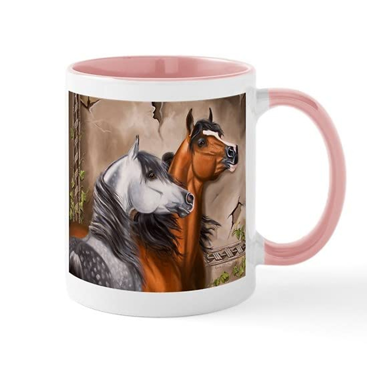 CafePress Arabian Horse Mugs Ceramic Coffee Mug, Tea Cup 11 oz