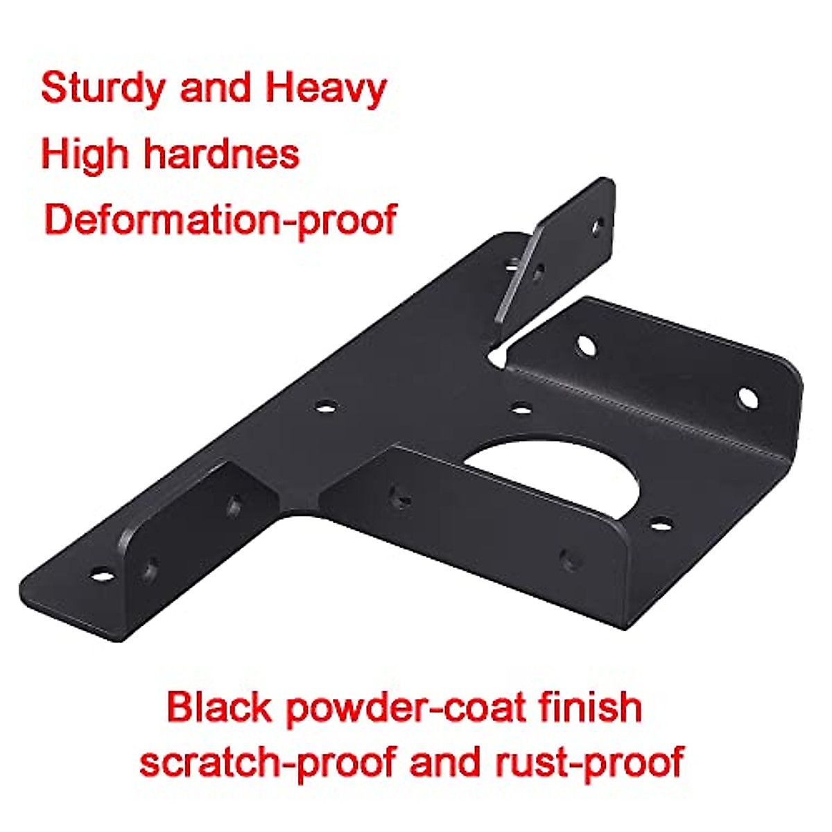 Chooglkj 2Pcs Heavy Duty Pergola Corner Brackets Extension 3-Way T Brackets for 4x4 (Actual:3.5 Inch) Post Bracket Pergola Gazebo Kit (2)