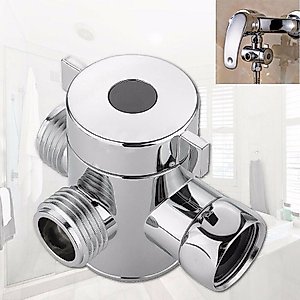 1/2 Inch Three Way T-adapter Valve Fit for Toilet Bidet Shower Head Diverter Valve