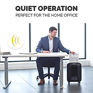 Fellowes LX85 12-Sheet, P4 Cross-Cut Home Office Paper Shredder with SafeSense