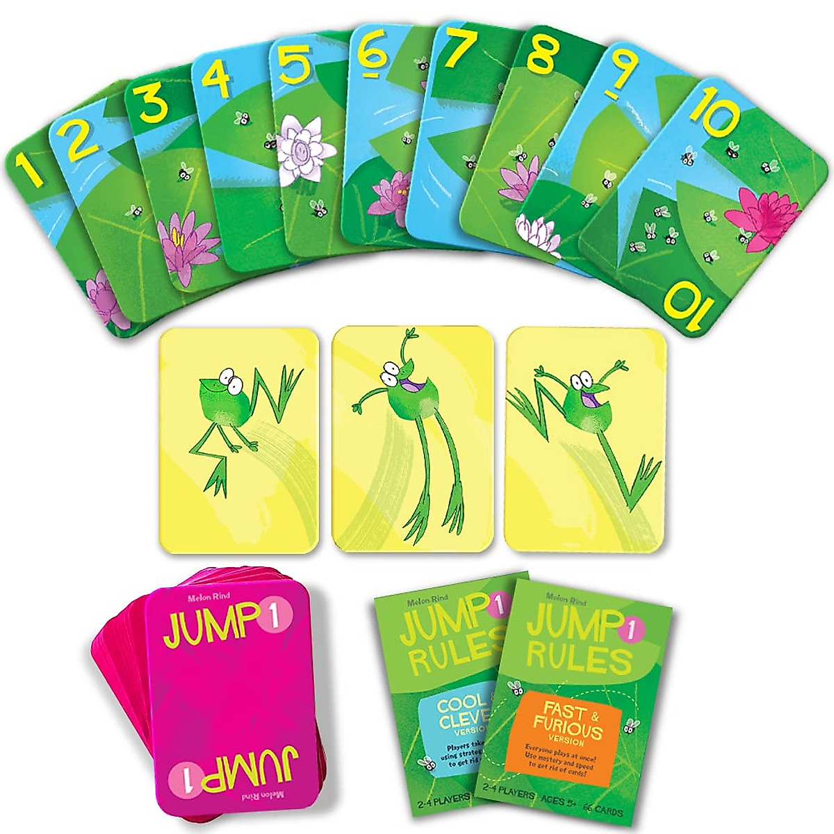 Melon Rind Jump 1 Game - Adding and Subtracting by 1, Math Game for Kids (Ages 5+)