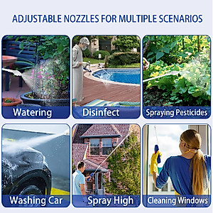 Battery Power Sprayer with Holster Multi-Purpose Foldable Sprayer Easily Attaching to Most Gallon Jugs for Gardening,Lawn and Disinfecting