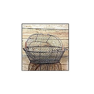 The Country House Collection Oval Chicken Wire Baskets Set of 2
