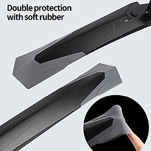 Houkiper Bike Fender Set, Universal Bicycle Mudguard Set Mountain Bike Front and Rear Mud Guard, Bike Mudguard Bicycle Fender Fit for 22 to 29 inches, Black, 19GDUSFBA3105639LIN