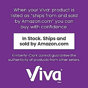 Viva Signature Cloth Paper Towels, Task Size - 24 Super Rolls (4 Packs of 6 Rolls) = 36 Regular Rolls (81 Sheets Per Roll)