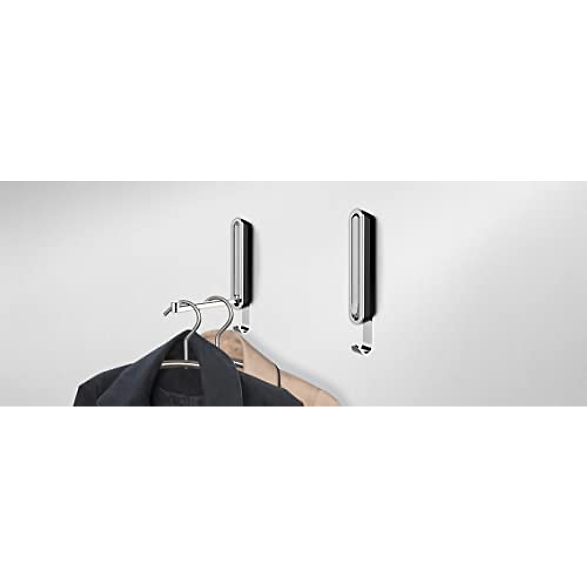 WENKO Premium Sigma 50582100 Folding Hook 2.5 x 18.5 x 2.5 cm ABS Black