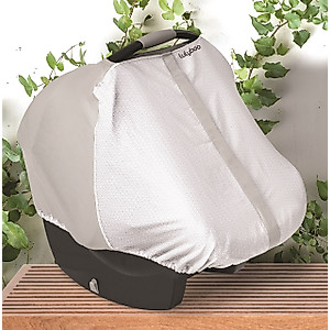 Lulyboo Baby Carrier and Baby Car Seat Cover - Stretchy and Breathable Carseat Canopy Fits All Infant Seats and Protects Your Child From Sun and Wind - Easy To Remove - Machine Washable