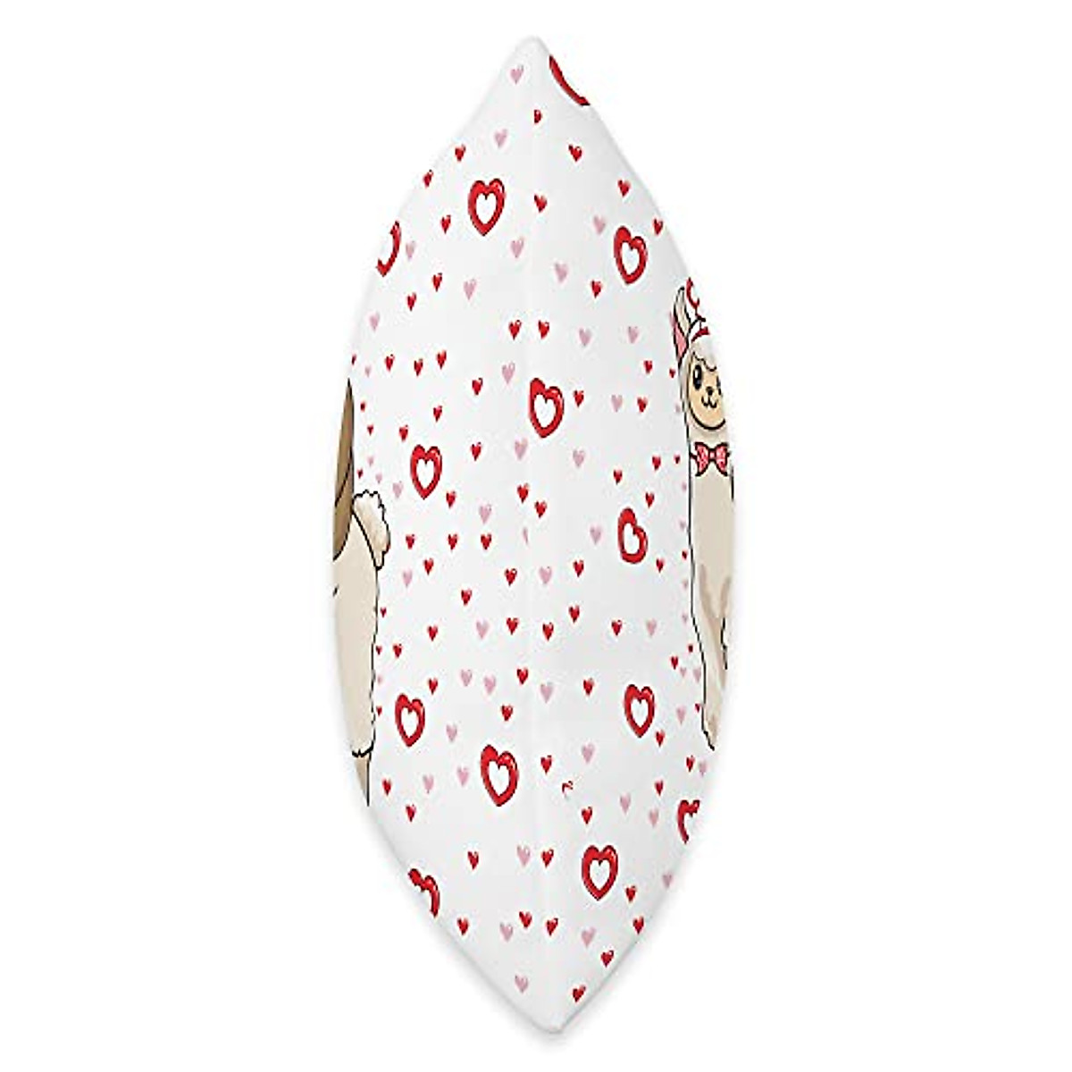 Cute Sloth Riding Llama Valentine's Day Gifts Sloth Riding Llama Lover Alpaca Valentines Day Throw Pillow, 18x18, Multicolor