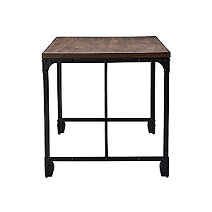 Baxton Studio Wholesale Interiors Greyson Vintage Industrial Home Office Wood Desk, Antique Bronze