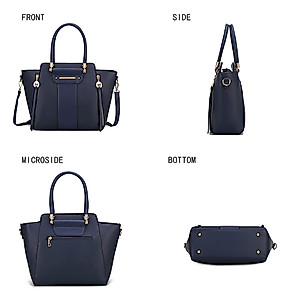 MKF Collection Tote Bag for Women, Vegan Leather shoulder bag Top-Handle Crossbody Purse Handbag