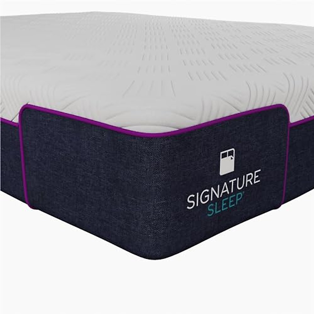 Signature Sleep Memoir 10 Inch Memory Foam Box, Medium, Certipur-US and Oeko-TEX Mattress, Queen, White