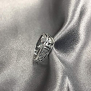 Gem Avenue Heart Friendship and Love Crowned Irish Claddagh 925 Sterling Silver Ring for Women Size 8