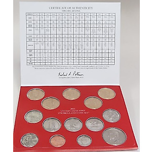 2013 US Mint Uncirculated 28-Coin Set With Burnished Dollars