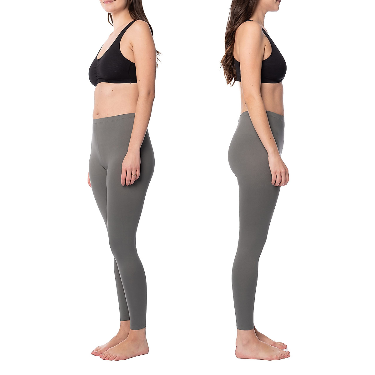 Sexy Basics Women's Cotton Spandex Racer Back Bra | 4 Way Stretch Pullover Workout Sport Bras (Multi-Pack)