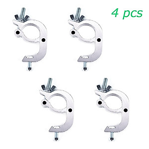 MFL. Heavy Duty Truss Clamp, 330 lb Aluminum Alloy DJ Light Clamps, Fits 1.89-2.0 Inch Truss for Stage Lighting Projector Par Lights, Pack of 4