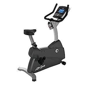 Life Fitness C1 Upright Indoor Cycling Exercise Bike with Go Console