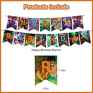 Birthday Party Decorations, Fantasy Adventure Theme Party Supplies With Happy Birthday Banner, Cake Toppers, Balloons for Kids Teens Baby Shower Party Decorations